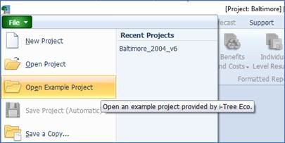 How to Use i-Tree Projects i-Tree Help