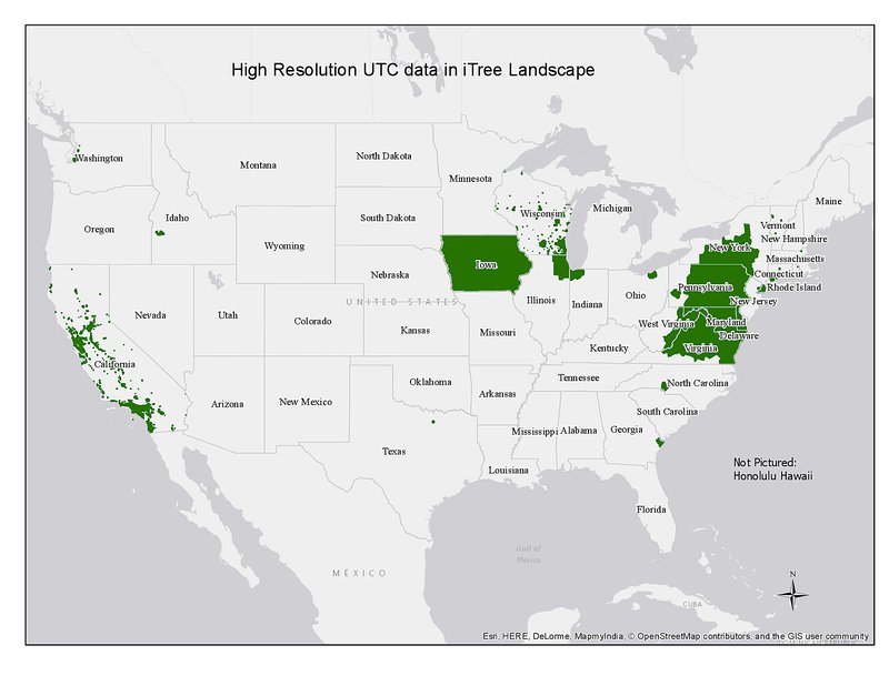 High Resolution Land Cover i-Tree Help